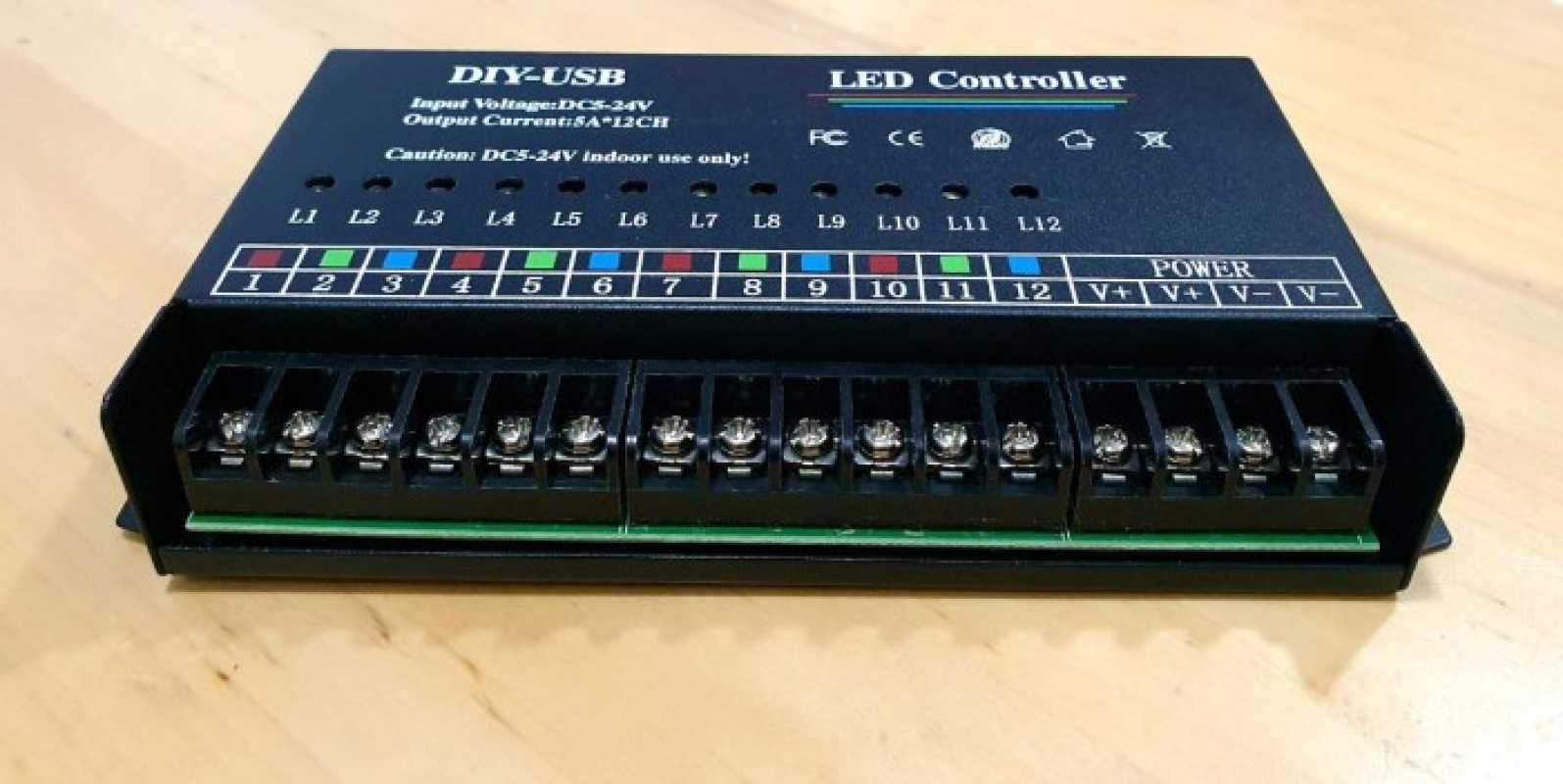 Promo 12 Channel Diy-usb Matrix Rgb Led Controller Programmable F16 ...