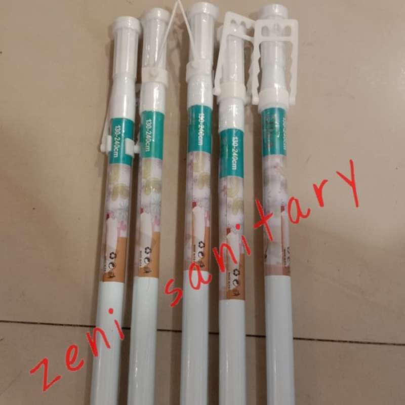 Promo Tiang Shower Curtain Pvc | Tiang Gorden Kamar Mandi | Tiang Lurus ...