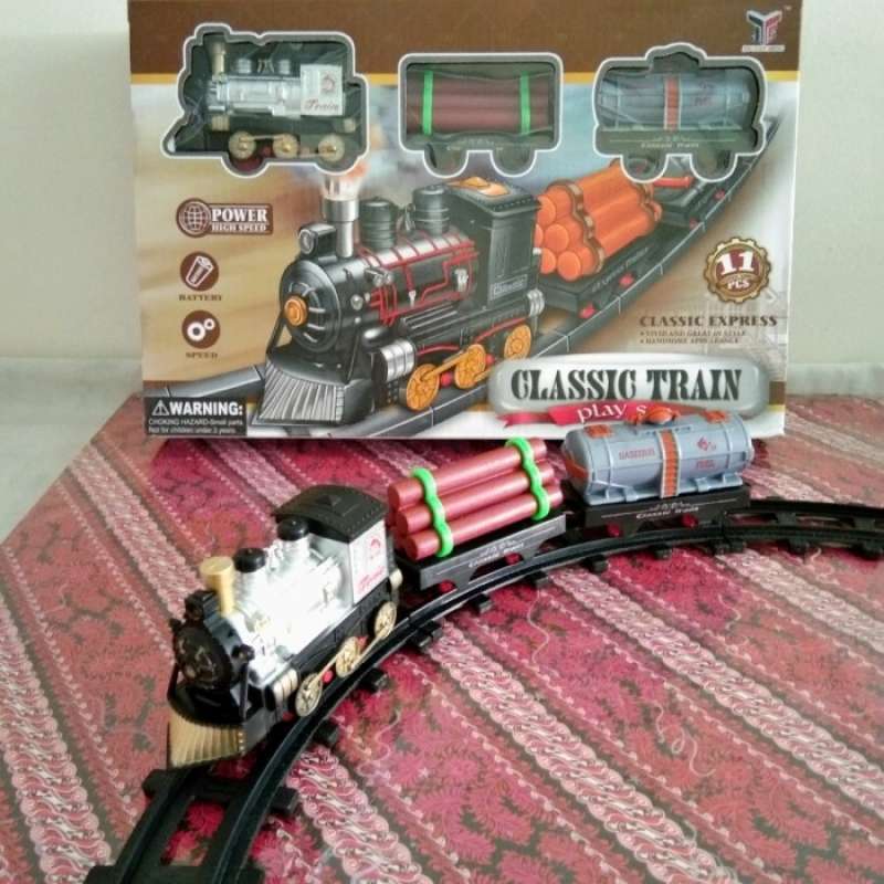 Jual Mainan Classic Train Express Kereta Api Rail Track Set di Seller ...