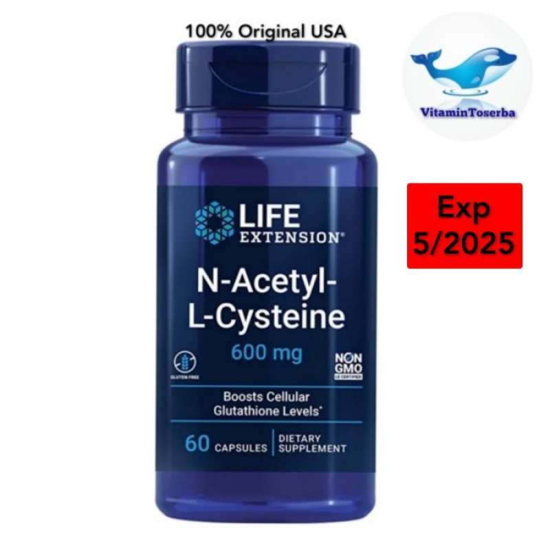 Promo Nac 600 Mg Life Extension ( N Acetyl L Cysteine ) 60 Capsules ...