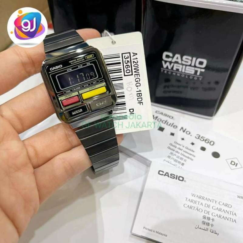 Jual Casio A120WEGG-1B Original Garansi Resmi. Casio Digital A120WEGG-1BDF di Seller MAHKOTA 77 ...