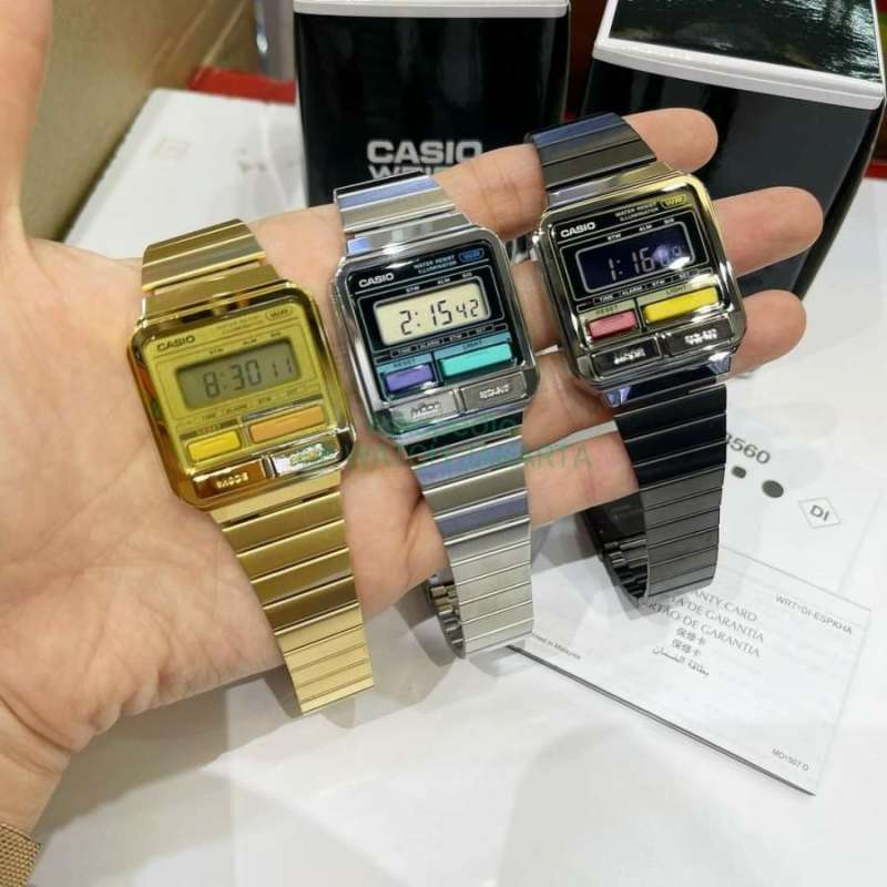 Jual Casio A120WEGG-1B Original Garansi Resmi. Casio Digital A120WEGG-1BDF di Seller MAHKOTA 77 ...