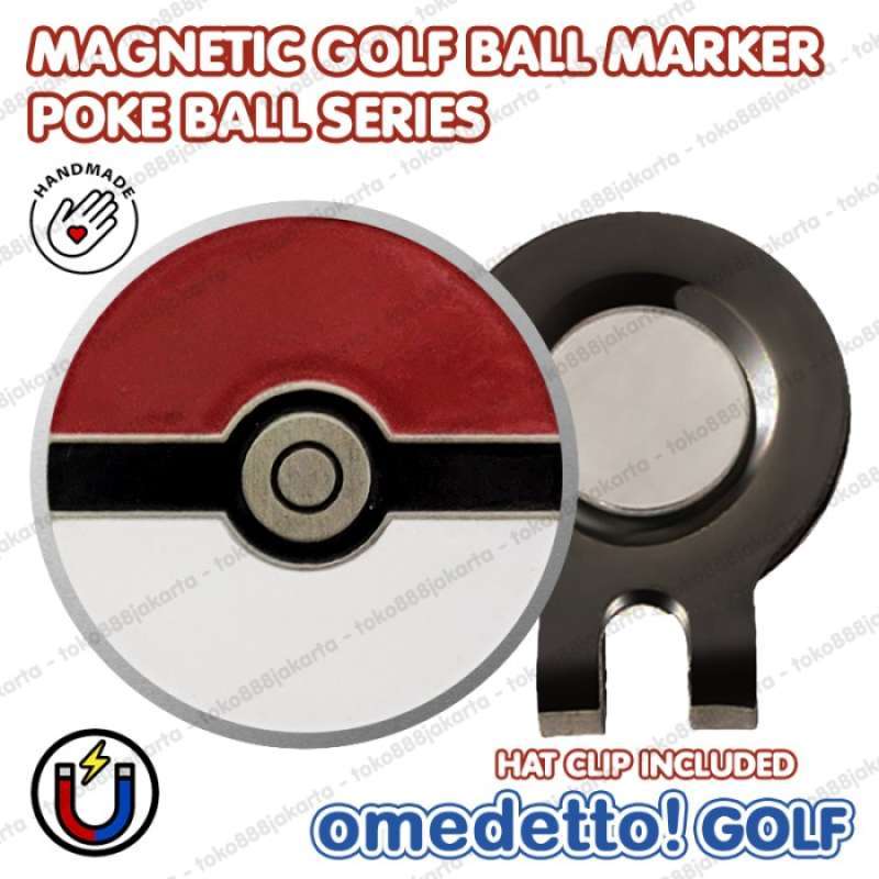 Promo POKE BALL POKEMON GOLF BALL MARKER WITH MAGNET HAT CLIP OMEDETTO ...
