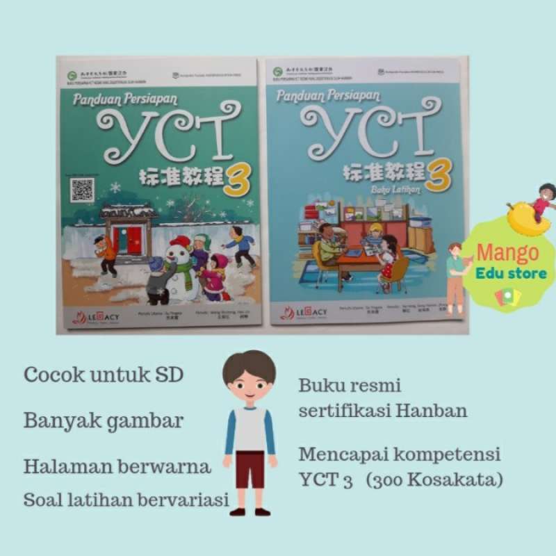 Jual Buku Mandarin Sd- Panduan Yct 3 (buku Ajar+ Latihan) Di Seller ...