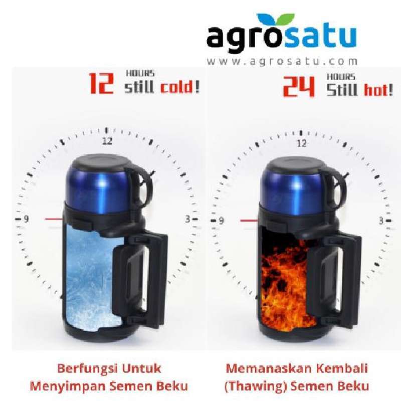 Jual Termos IB Thawing & Container Nitrogen Kapasitas 1.2 Liter Semen ...