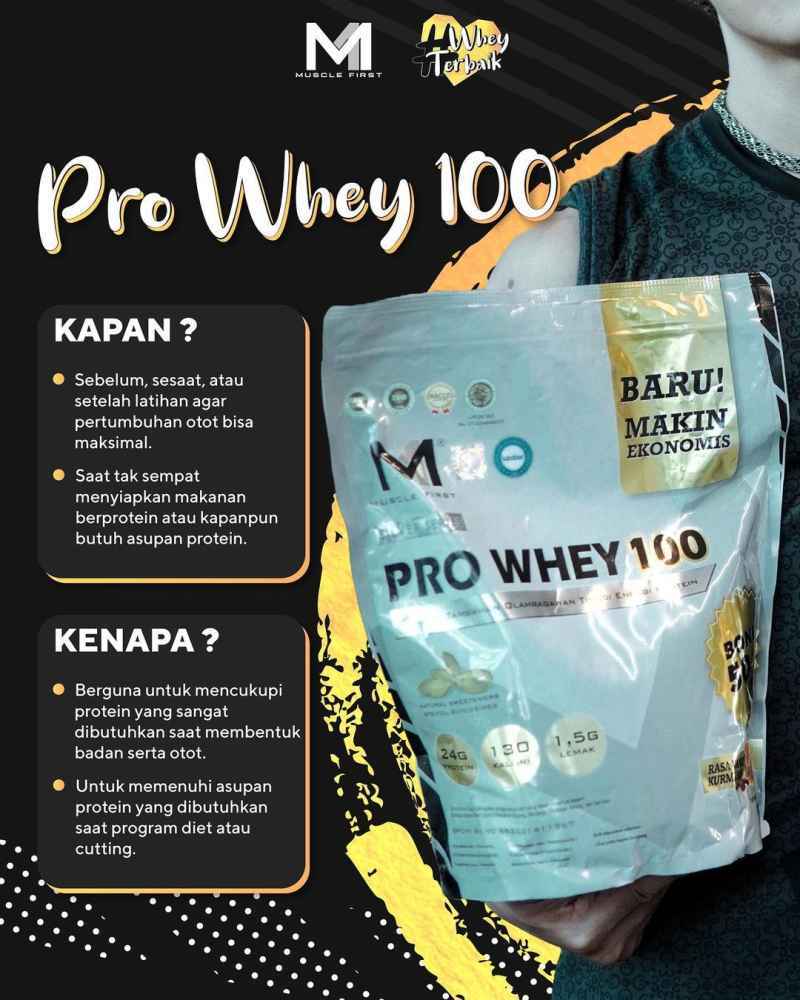 Jual Muscle First Pro Whey 100 4Lbs Vanilla Kurma Madu (45 Servings ...