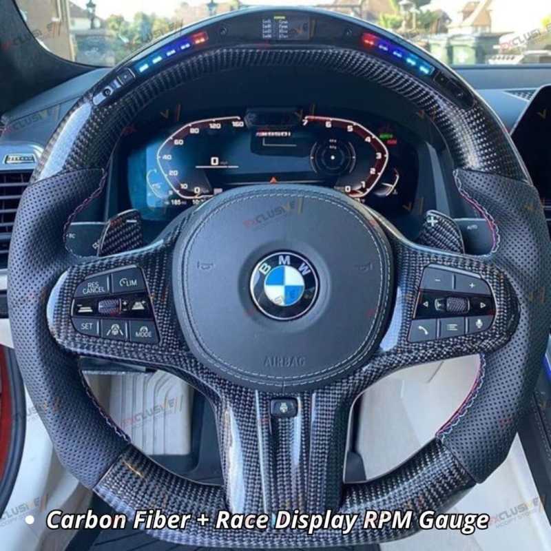 Jual Stir Bmw M Sport Steering Wheel G Series G30 - Race Display Rpm ...