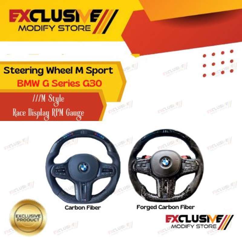 Jual Stir Bmw M Sport Steering Wheel G Series G30 - Race Display Rpm ...