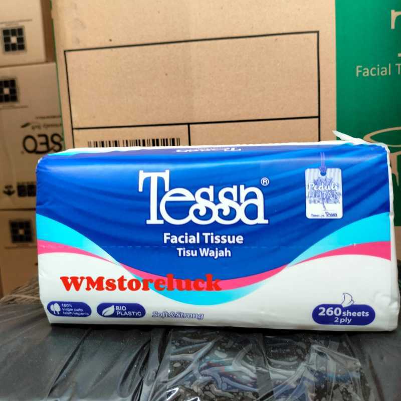Promo Tessa Facial Tissu Soft & Strong 260 Sheet/tisu Wajah Tesa Tp-02 ...