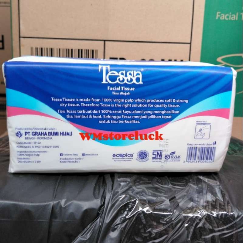 Promo Tessa Facial Tissu Soft & Strong 260 Sheet/tisu Wajah Tesa Tp-02 ...