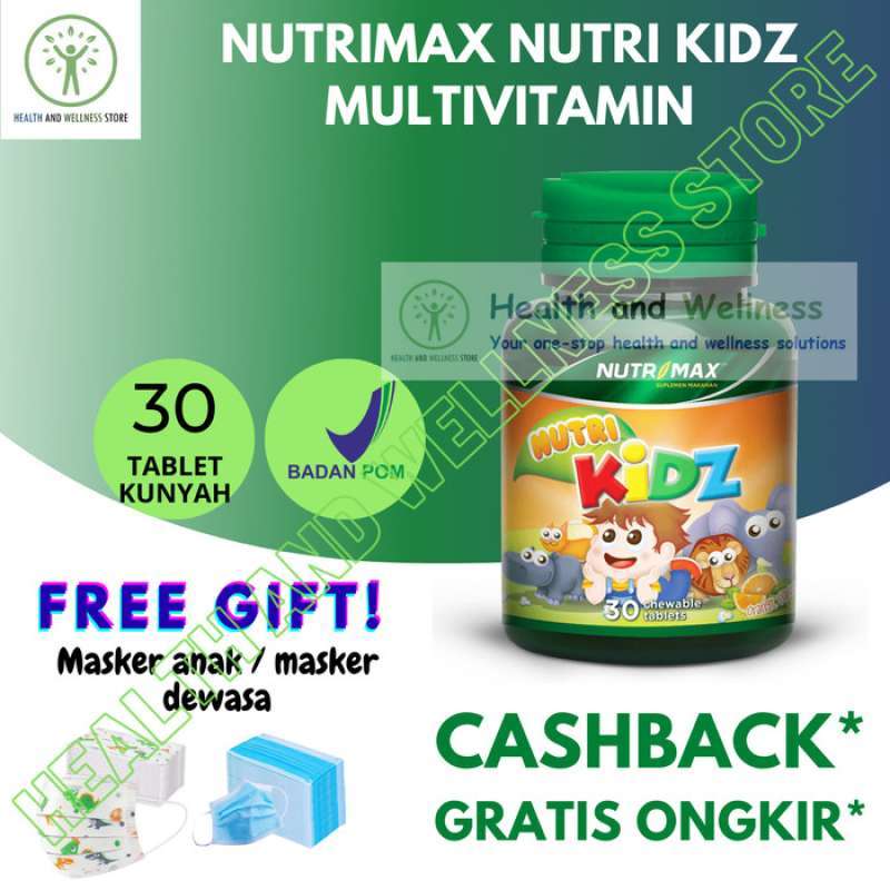 Promo Nutrimax Nutri Kidz Kids Multivitamin Anak 30 Tablet Vitamin Anak ...