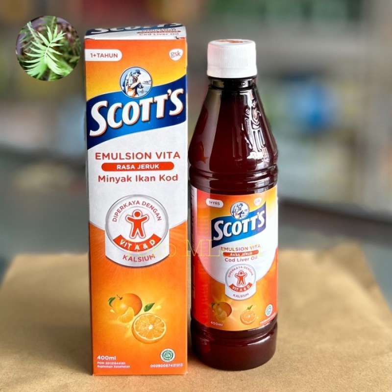 Promo Minyak Ikan Scott Emulsion Rasa Jeruk 400 Ml Diskon 33% Di Seller ...