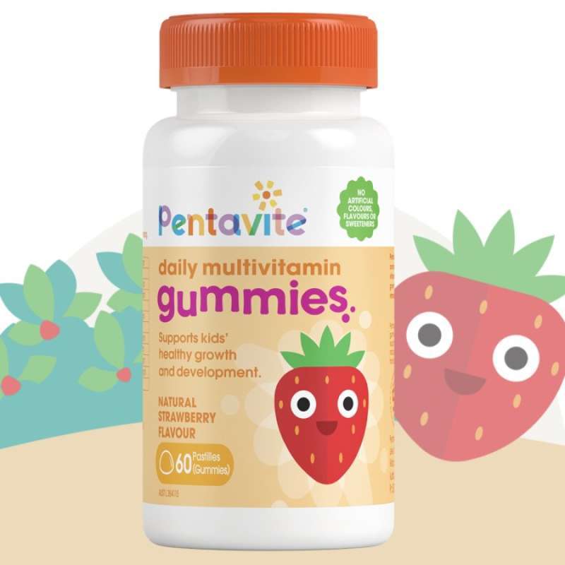 Promo Pentavite Daily Multivitamin Kids Gummies Diskon 33% Di Seller ...