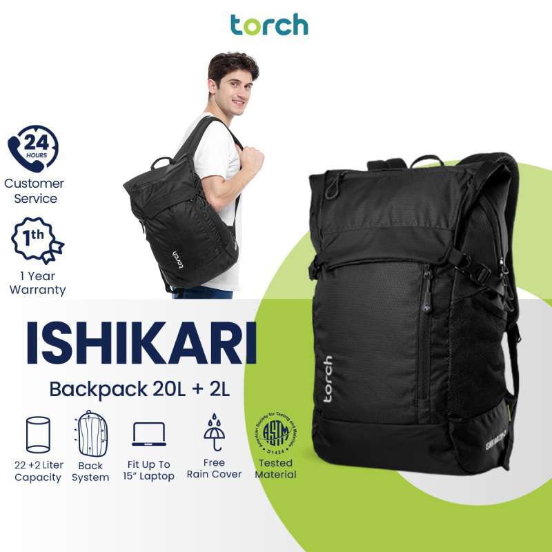 Jual Torch Ishikari Tas Ransel Punggung Sekolah Kerja Travelling Laptop ...