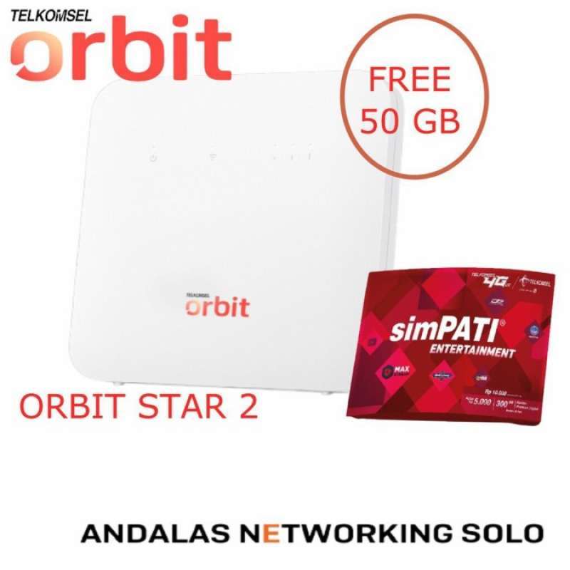 Jual Modem/router 4g Orbit Start 2 Bundling Free Sim Card Telkomsel Di ...