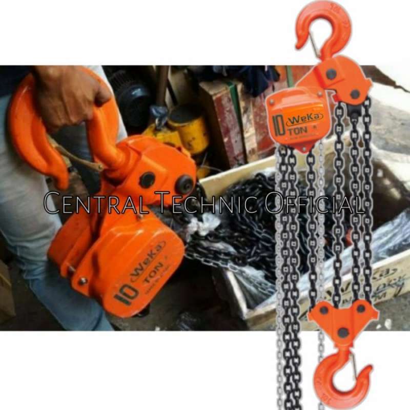 Promo Chain Block 10 Ton 5 Meter Weka Japan Chain Hoist 10 Ton Takel 10 ...