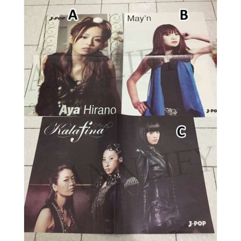 Promo Poster Majalah Jpop Anime Idol Seiyuu Jepang Eir Aoi Aya Hirano ...