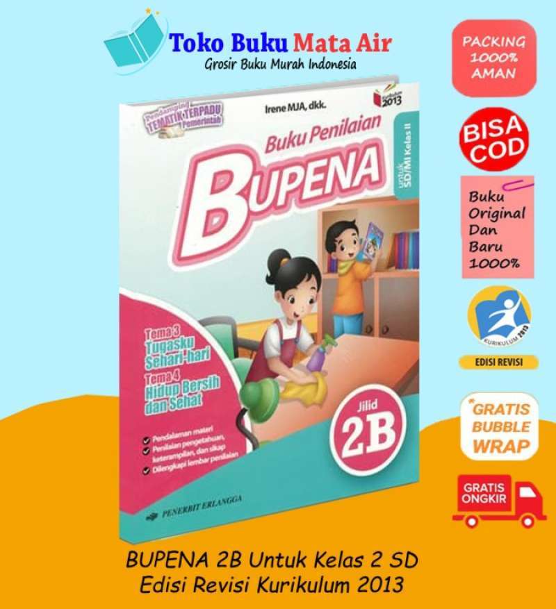 Promo BUPENA ( BUKU PENILAIAN ) JILID 2B UNTUK SD/MI KELAS II ( K13N ...