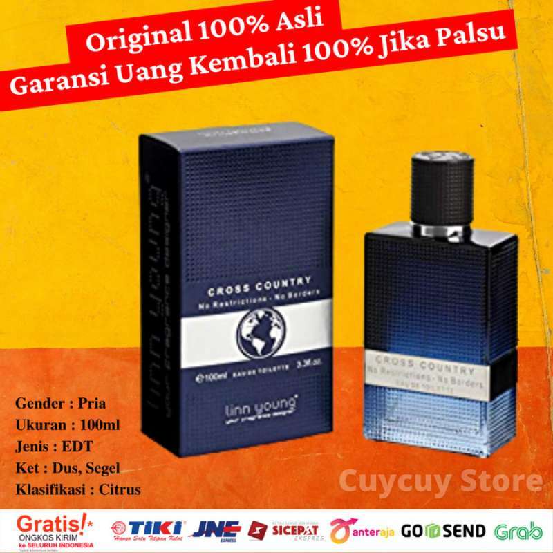 Promo Linn Young Cross Country For Men EDT 100ml parfum pria 100% ...
