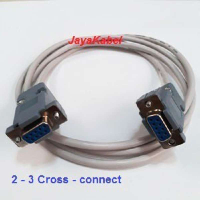 Promo Kabel Serial RS232 9 Pin Female to Female 2-3 Cross 2M Diskon 23% ...