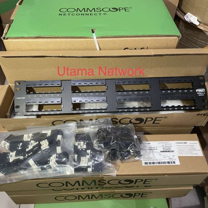 Promo AMP Commscope patch panel 48port cat6 SL Series Diskon 23% di ...