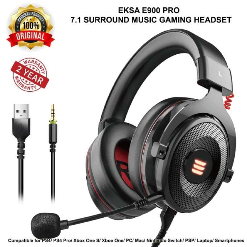 Promo Eksa E900 Pro - 7.1 Surround Music Gaming Headset Gamer Headphones Diskon 23% Di Seller ...
