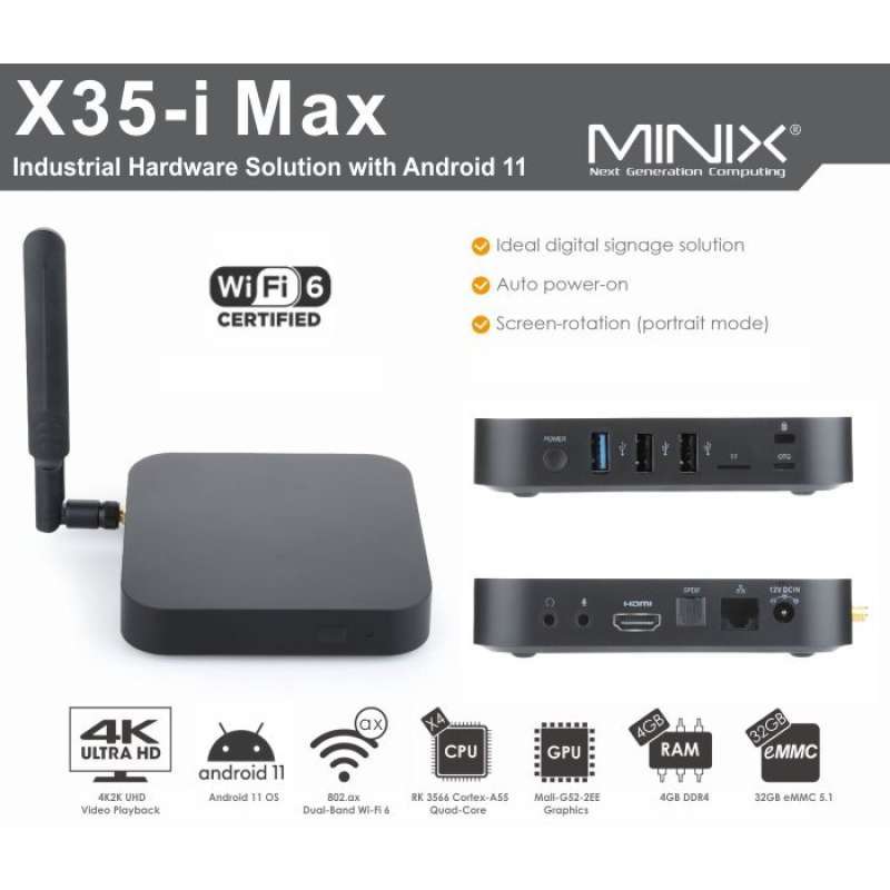 Jual Minix X35-i Max - 4k Uhd Industrial Android Player - Ram 4gb Rom ...