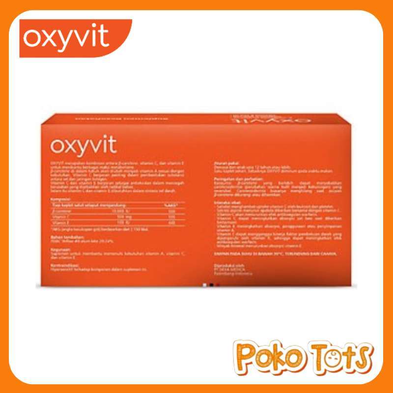 Jual Oxyvit C+ Suplemen Kesehatan Isi 5 Strip X 6 Kaplet Multivitamin ...