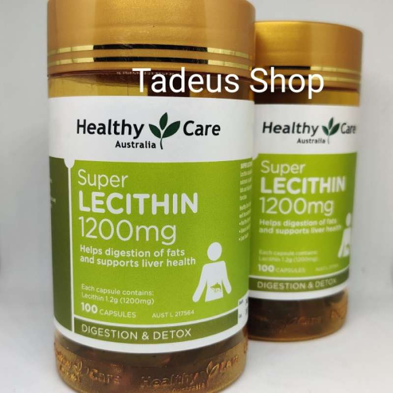 Promo Healthy Care Lecithin 1200mg 100 kapsul Kesehatan Diskon 33% di ...