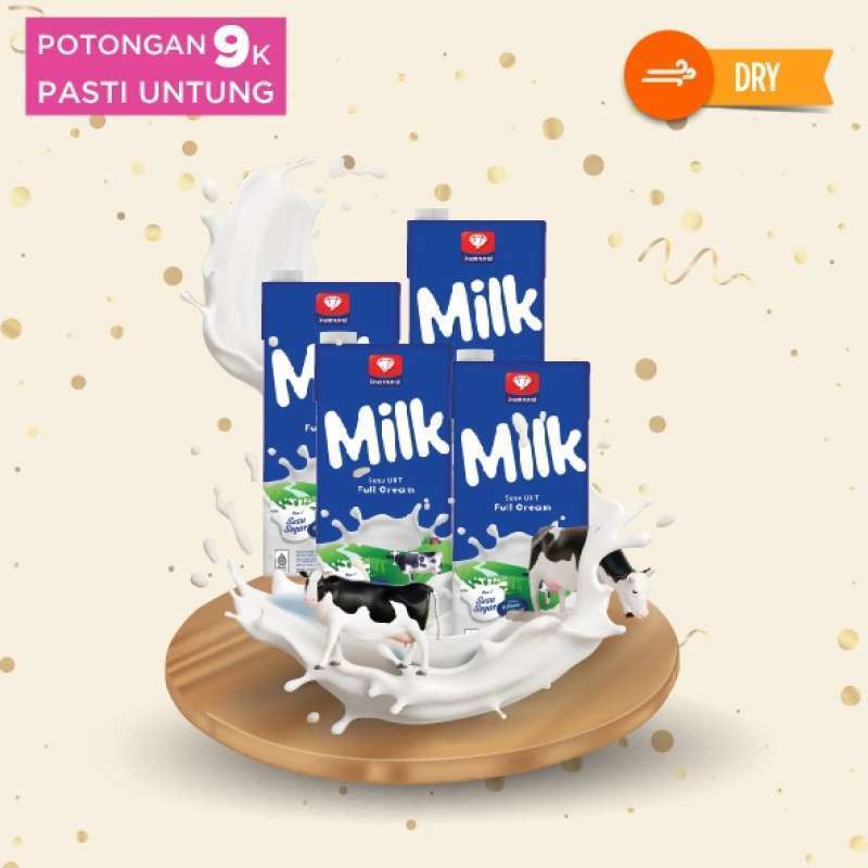 Jual Diamond Milk Uht Full Cream 1 Lt 4 Pcs Di Seller Diamondfair-mini ...