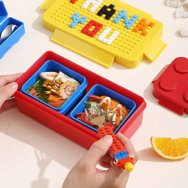 Promo Kotak Makan Lego Block Lunch Box Sendok Garpu Set Anak Sekolah ...