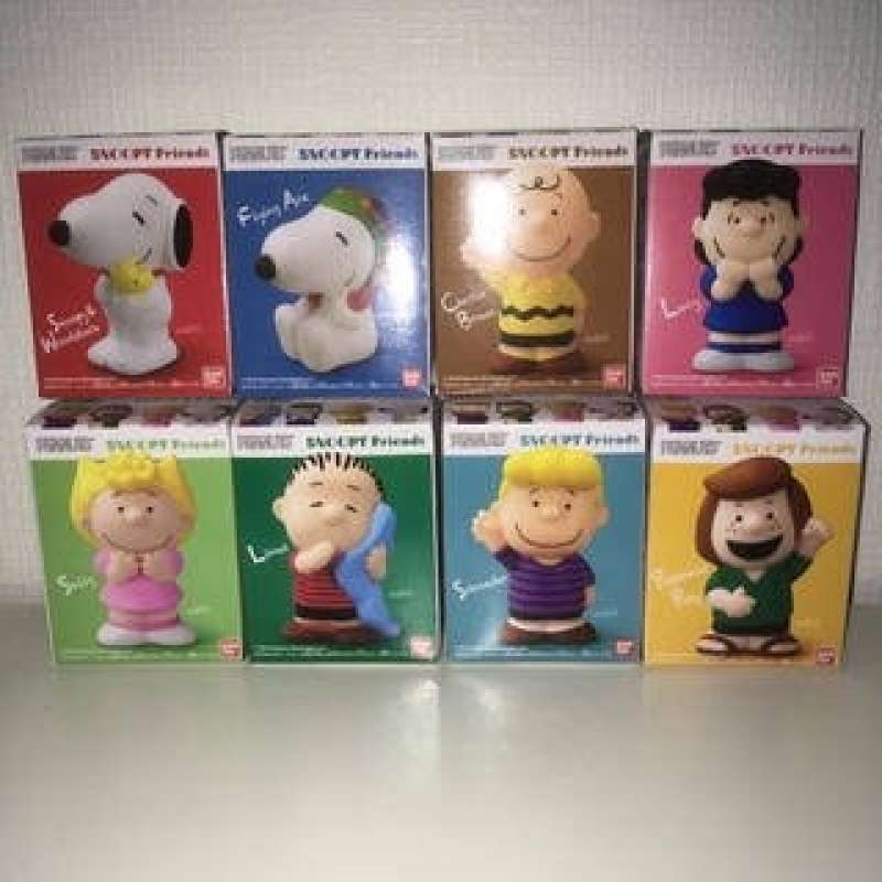 Promo Snoopy And Friends Peanuts Bandai Japan Woodstock Linus Charlie ...