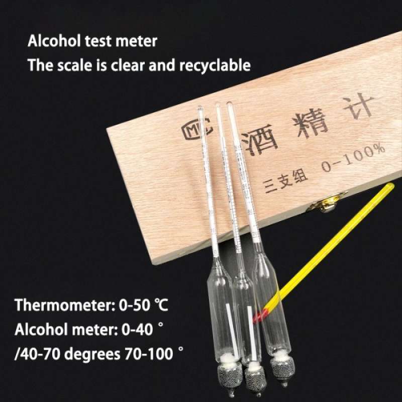 Promo Hydrometer Alkoholmeter / Alcohol Meter Alat Uji Kadar Alkohol ...