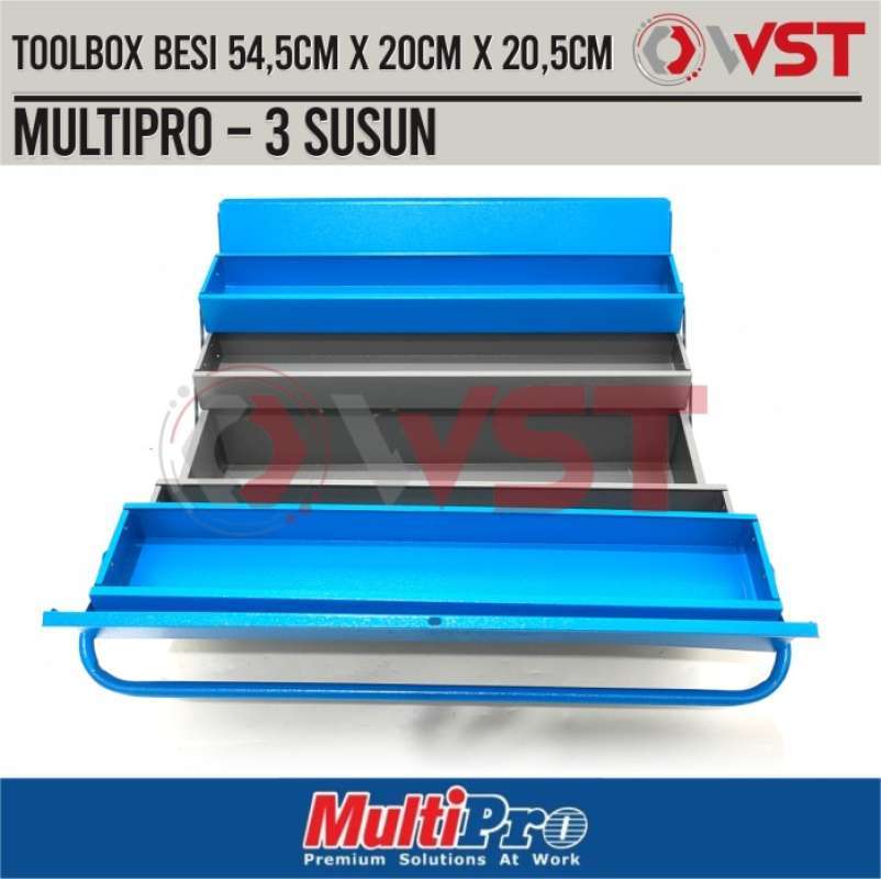 Promo Multipro Toolbox Besi 3susun / Metal Toolbox 3 susun / Tool box ...
