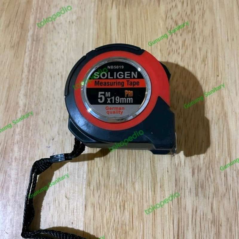 Promo Meteran karet tebal SOLIGEN 5 mtr measuring tape SOLIGEN tebal ...