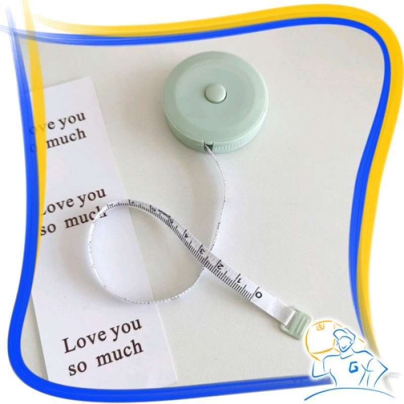 Promo Meteran Gulung Mini Roll Otomatis Putar Alat Ukur Flexible Baju ...