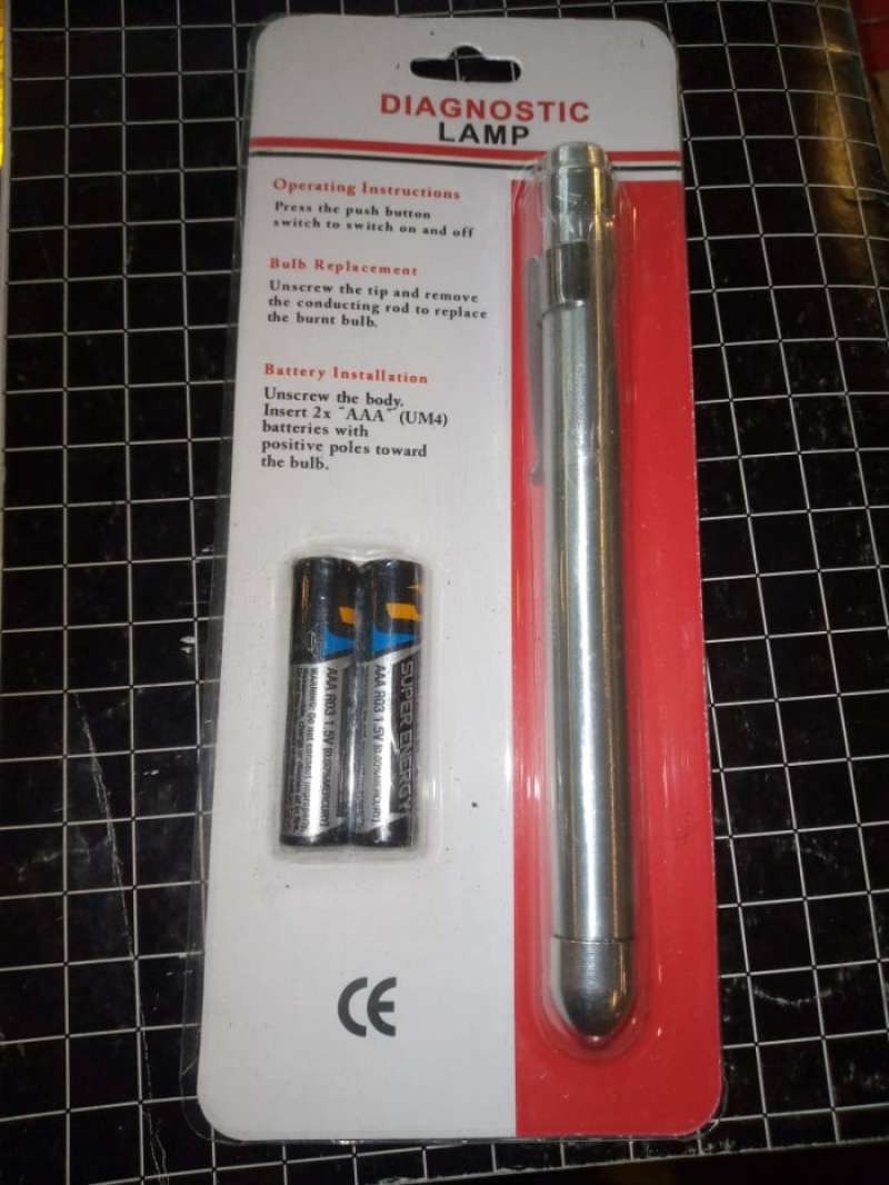 Jual Diagnostic Lamp Sella / Pen Light Senter Dokter/ Senter P3k Di ...