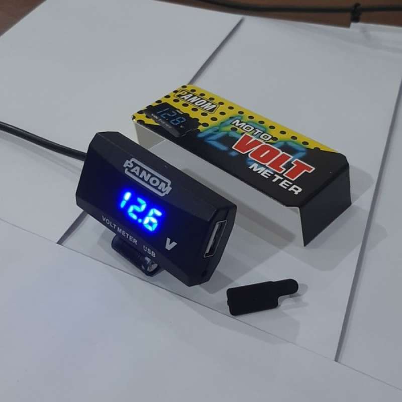 Promo Voltmeter digital mini plus charger usb - volt meter usb ...