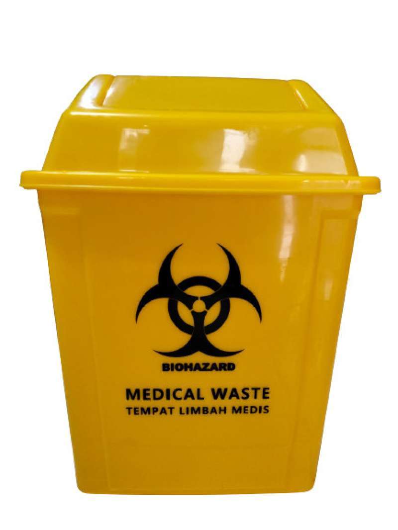 Jual Tempat Sampah Limbah Medis Kuning Biohazard 10 Liter di Seller ...