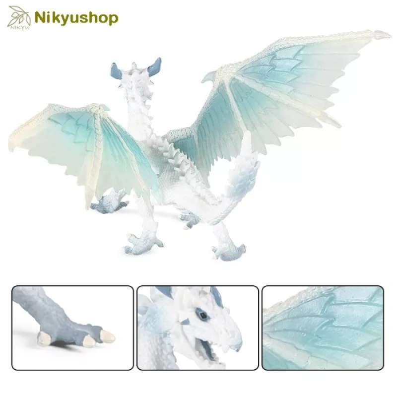 Jual Mainan Edukasi Pajangan Koleksi Hewan Mitologi Naga Ice Dragon Di ...