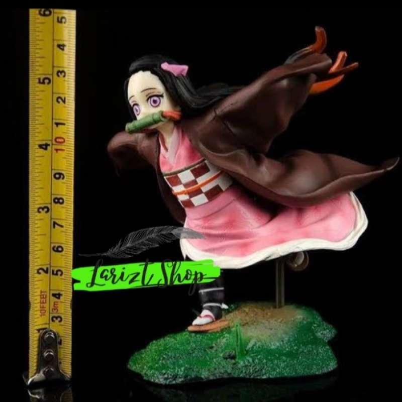 Promo Statue Kimetsu No Yaiba Demon Slayer Iblis Chibi Nezuko Run ...