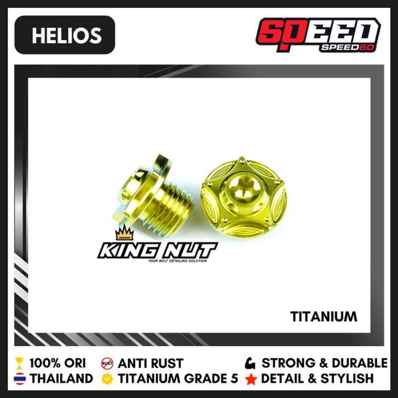 Promo Titanium Probolt Baut Gardan Matic Mio King Nut Baru - Helios ...