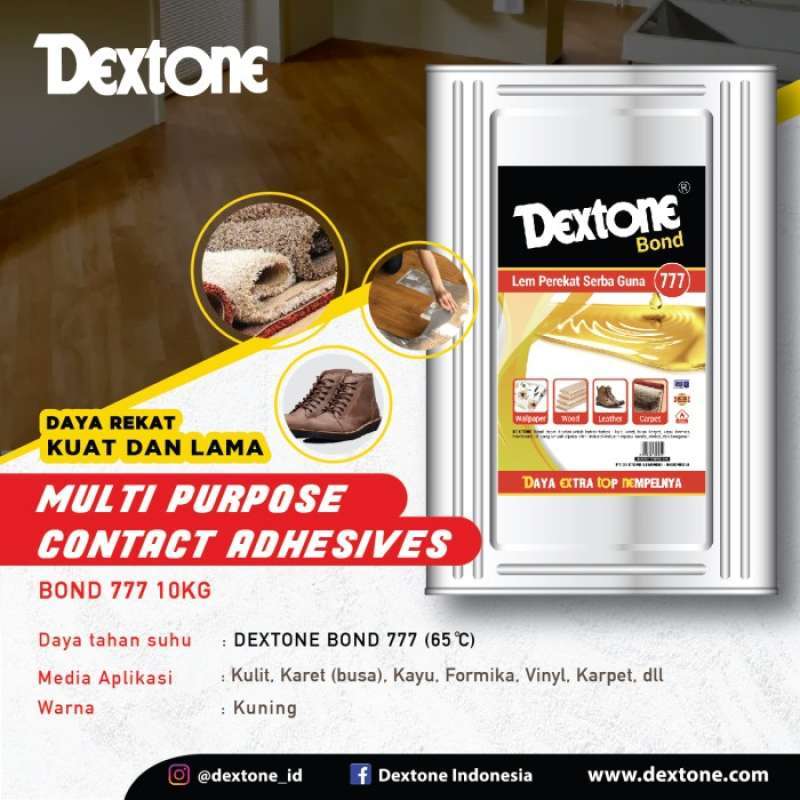 Jual Dextone Lem Kuning Bond 777 10 KG di Seller DextoneStore Official ...