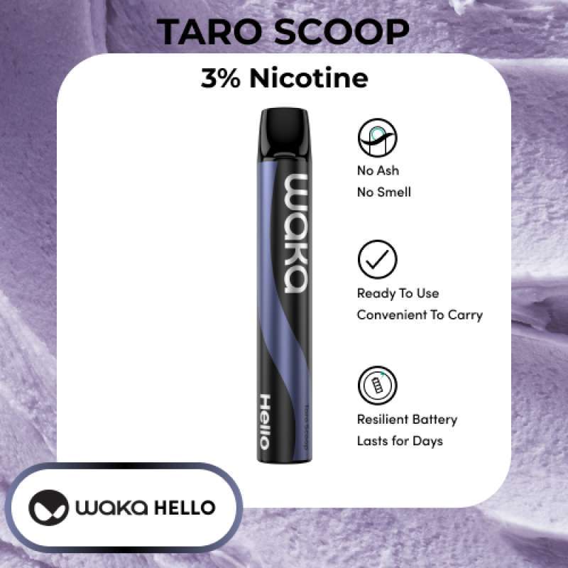 Jual WAKA Hello Disposable Pod - Taro Scoop di Seller Relx Official ...