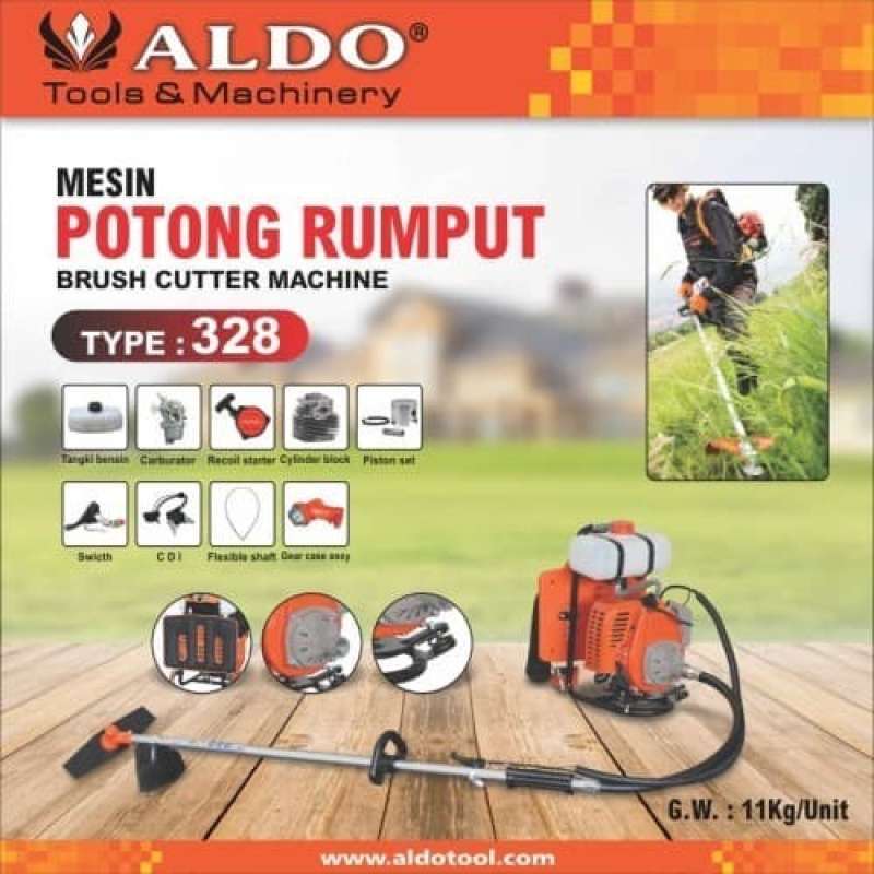 Promo Mesin Potong Rumput Aldo 328 / Brush Cutter Aldo Diskon 23% Di Seller Teman Perabotan ...