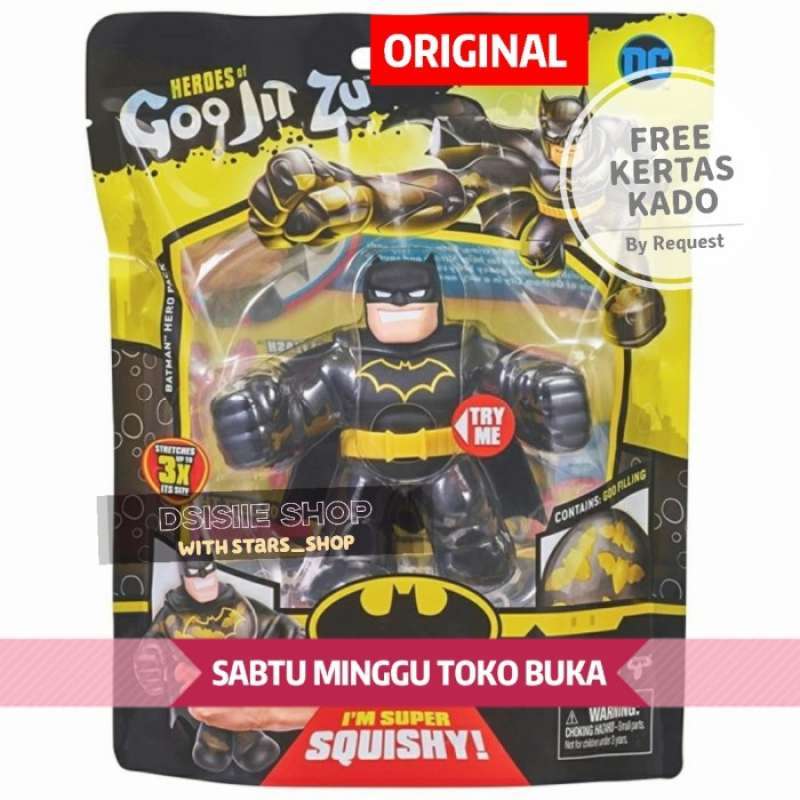 Promo Goo Jit zu Heroes Batman DC Squishy original Diskon 23% di Seller ...