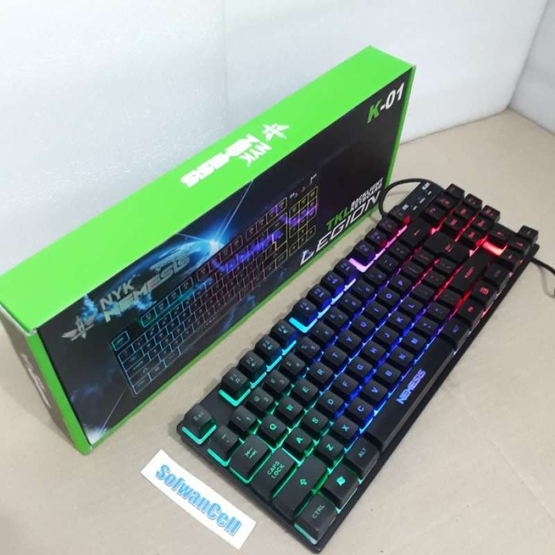 Promo GAMING KEYBOARD RGB TKL NYK K-01/K01 keyboard nyk k 01 RGB LEGION ...