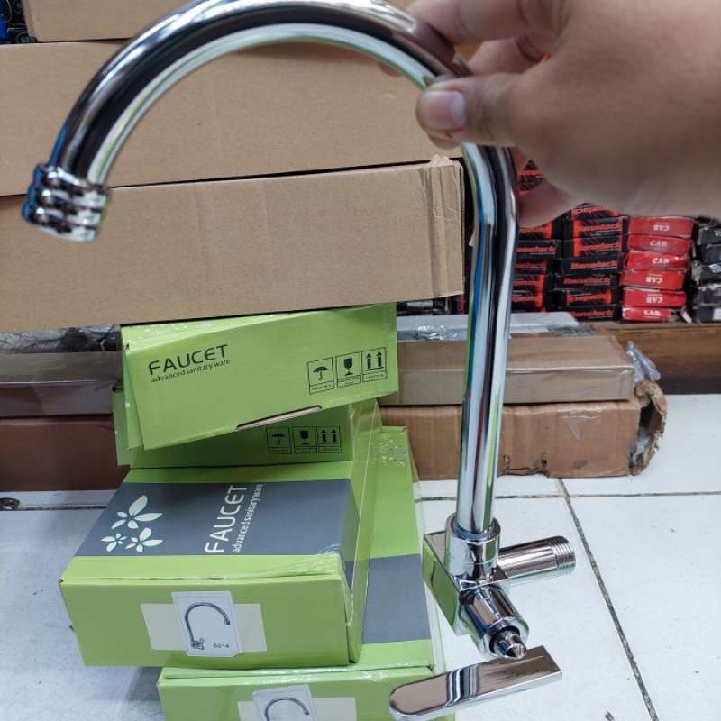 Promo kran sink cuci piring dinding angsa favios/kran kitchen sink ...