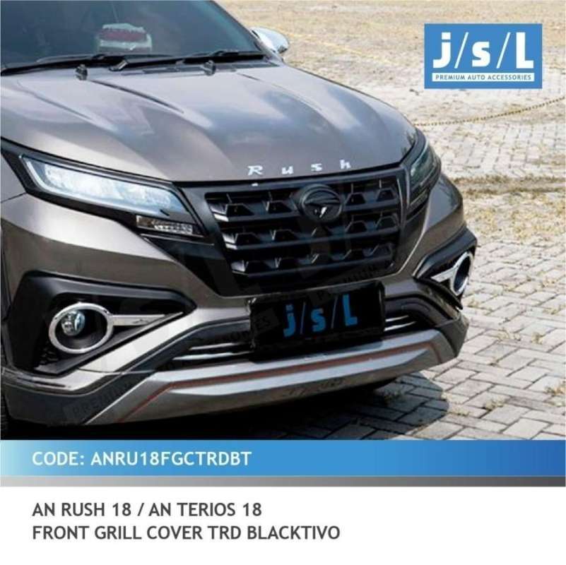 Jual Grill depan Front Grille Cover All New Rush TRD Blacktivo JSL di ...