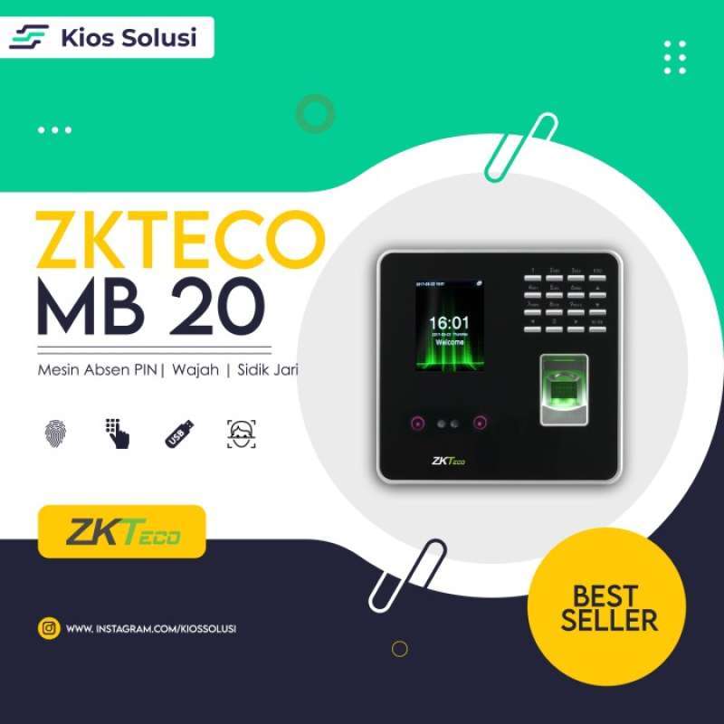 Promo Mesin Absen | Mesin Absensi | Fingerprint MB 20 | Setara Solution ...